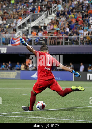 May 27, 2017: Puerto Rico FC forward Giuseppe Gentile (11) reacts to ...