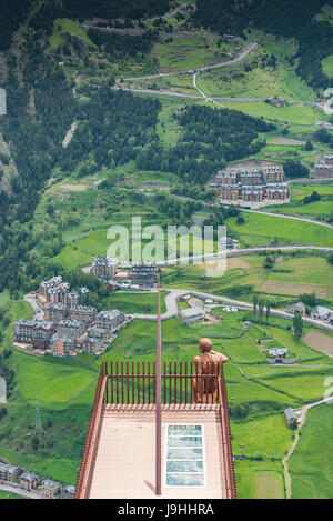 Observation deck Roc Del Quer, Andorra Stock Photo - Alamy