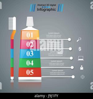 Business Infographics. Toothpaste icon Stock Vector Image & Art - Alamy
