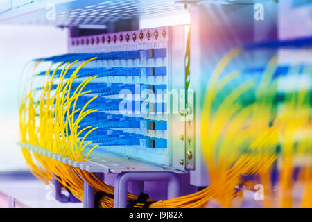 Optical Fiber communication Distribution point Stock Photo - Alamy