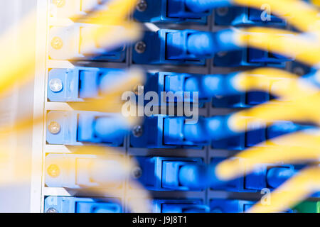 Optical Fiber communication Distribution point Stock Photo - Alamy