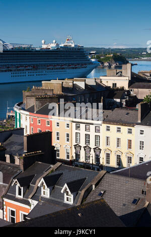 Ireland, County Cork, Cobh, elevated town view Stock Photo - Alamy