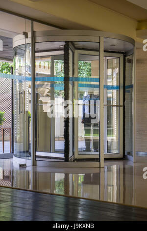 Aluminium Revolving Door of Hotel Entrance, Asia Stock Photo - Alamy