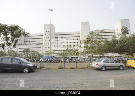 Belapur CBD railway station building ; New Bombay ; Maharashtra ; India ...