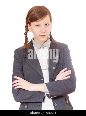 Calm and relaxed teen high school student isolated Stock Photo - Alamy