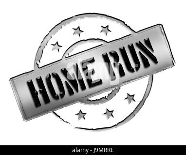 baseball, home, run, isolated, caution, winner, important, banner Stock ...