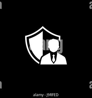 Security Agency Icon. Flat Design Stock Vector Image & Art - Alamy