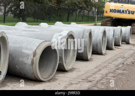 Reinforced Concrete Pipe Stock Photo: 143737835 - Alamy