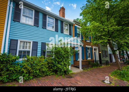 Colorful row houses Georgetown Washington D.C Stock Photo - Alamy