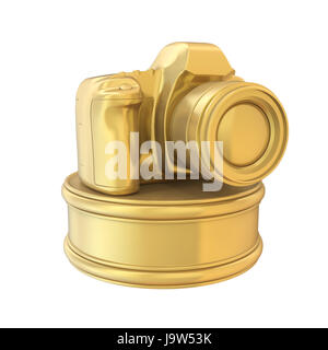 Photography Award Concept. Golden Award Trophy Modern Digital Photo ...