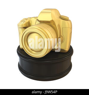 DSLR camera trophy or cup isolated on white Stock Photo: 102933978 - Alamy