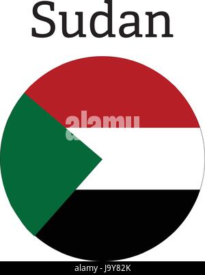 flag of Sudan, button round glossy icon Stock Vector Image & Art - Alamy