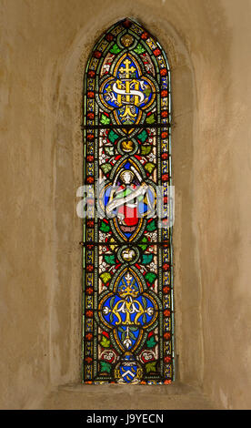 Stained glass window in Guildford Cathedral given by Surrey County ...