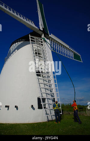 Restored Great Mill tower Windmill in Haddenham Cambridge ...