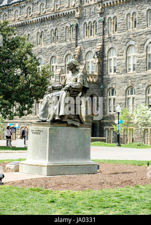 Georgetown University, Statue of John Carroll, Founder of the ...
