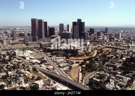 1984 1980s DOWNTOWN LOS ANGELES SKYLINE Stock Photo - Alamy