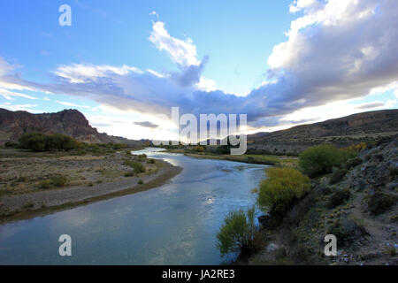 Beautiful landscape at Piedra Parada, Chubut valley, along route 12 ...