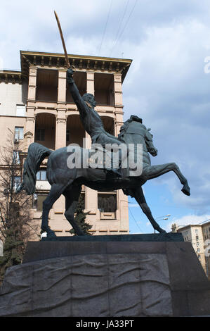 Equestrian statue of Prince Pyotr Bagration in Moscow, Russia Stock ...