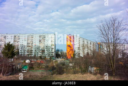 Warsaw housing blocks, Poland Stock Photo: 96349429 - Alamy
