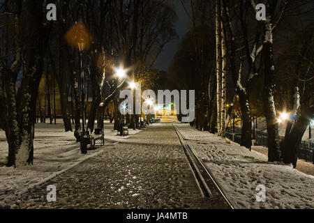 park, night landscape, city Perm, Russia Stock Photo - Alamy
