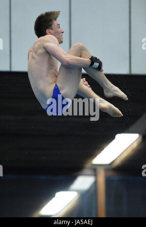 Matty Lee in the Mens 10m preliminary round during the British Diving ...