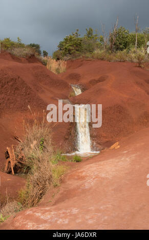 Stream and waterfall. Kauai Stock Photo - Alamy