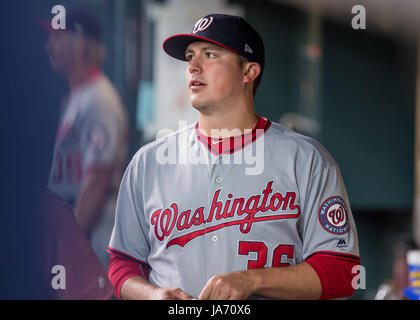 Washington Nationals relief pitcher Sammy Solis (36) delivers a pitch ...