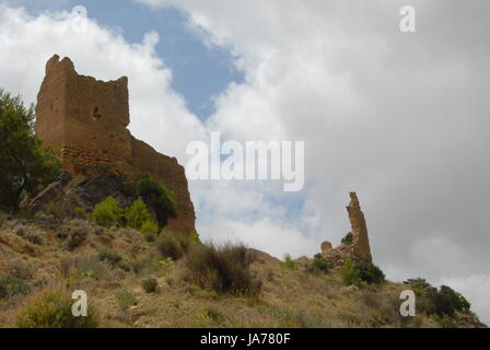 spain, spain, roofs, tile, rooftop, relleu, costa blanca, burgruine ...
