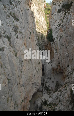 bridge, rock, ravine, bridge, spain, rock, ravine, style of ...