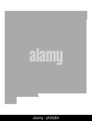 Karte von New Mexico Stock Photo - Alamy