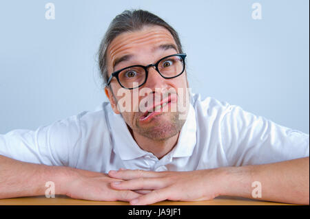 witty, grimace, funny, fatuous, barefacedness, man, make, male ...