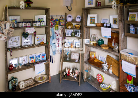 Gifts on display in a small gift shop Stock Photo - Alamy