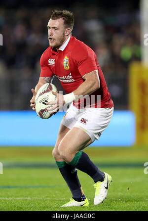 British & Irish Lions' Stuart Hogg with a Stormers shirt on after the ...