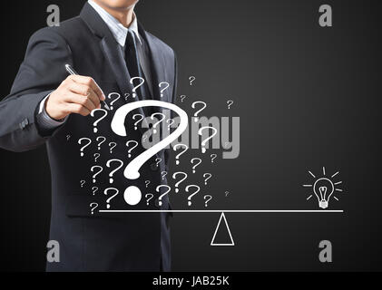 business man eliminate problem and find solution Stock Photo - Alamy