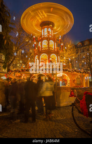 Christmas decorative windmill in the centre of Teguise, Lanzarote ...