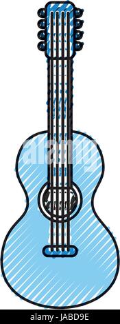 guitar hippie style instrument icon Stock Vector Image & Art - Alamy
