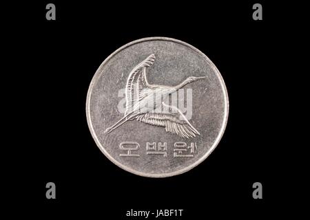 500 Won coin, South Korea, 1992 Stock Photo - Alamy