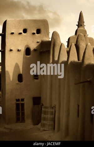 Mali, West Africa, Djenne - impressive mosques built entirely of clay ...