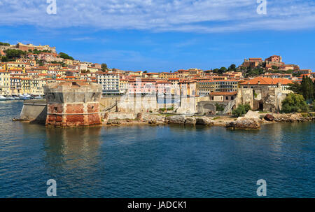 Portoferraio from the sea, Elaba island, Tuscany, Italy Stock Photo - Alamy