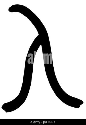 Lambda sign. Lambda letter, Greek alphabet Symbol, red background Stock ...