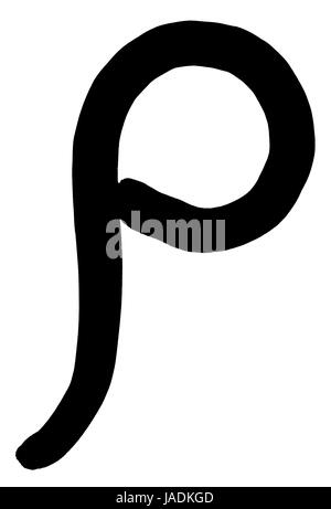 Rho sign. Rho letter, Greek alphabet Symbol, red background Stock Photo ...