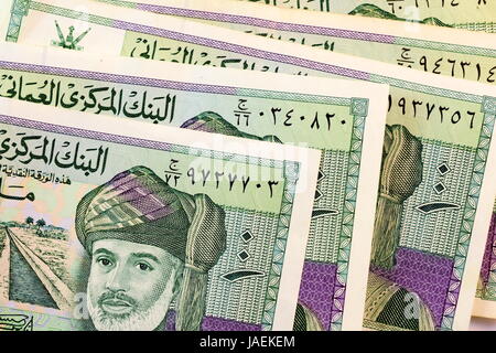 Close up Omani Rial currency note Stock Photo - Alamy