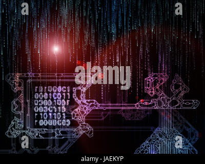 Encryption Key series. Composition of stylized key and number symbols ...