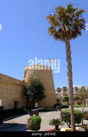 Santa Ana Castle, Roquetas de Mar.Almeria province, Andalucia, Spain ...