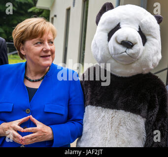 Ruegen, Germany. 6th June, 2017. German Chancellor Angela Merkel (CDU ...