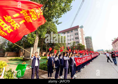 Anyang, China. 7th June, 2017. People see 1,200 candidates of National ...