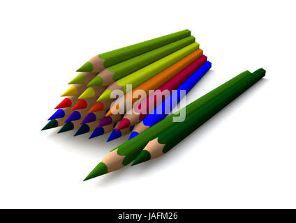 pyramid of crayons Stock Photo - Alamy