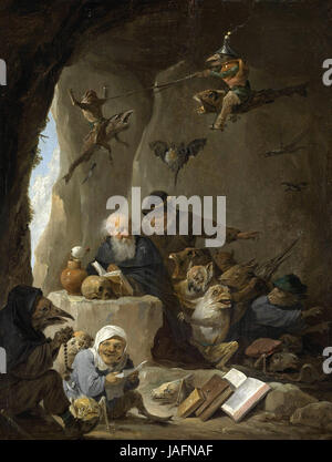 The Temptation of St Anthony, by David Teniers the Younger, 1665 1670, oil on canvas National ...