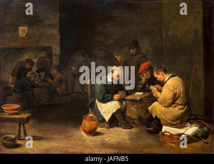 'The Card Players' by David Teniers the Younger is a genre painting ...