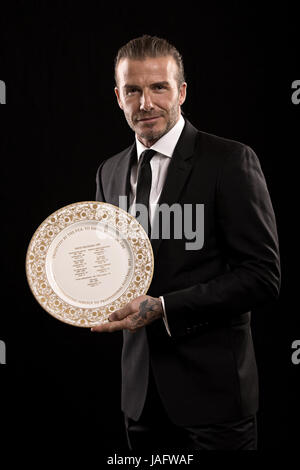 David Beckham OBE who has won the PFA award for Outstanding ...